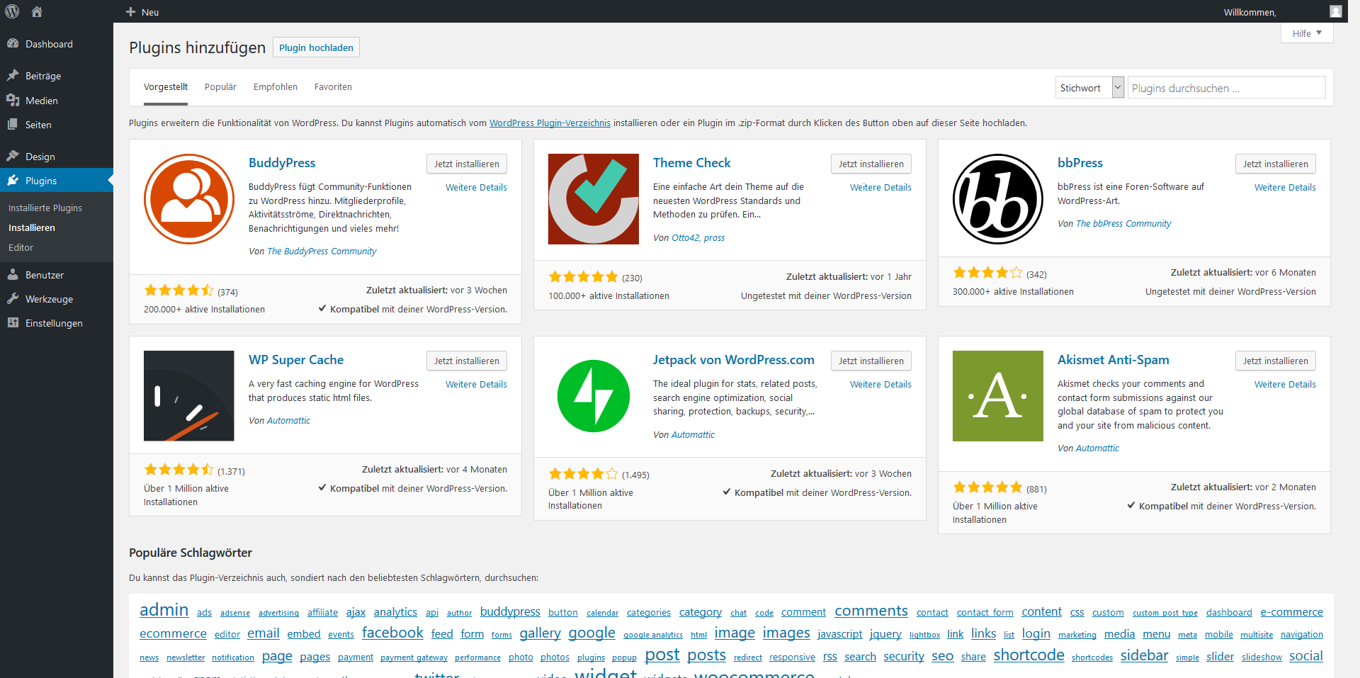 WordPress für Einsteiger – Plugins und Widgets | lansol.de